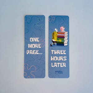 ONE MORE PAGE - Three Hours Later - Book Stack Bookmark - Stack of ...