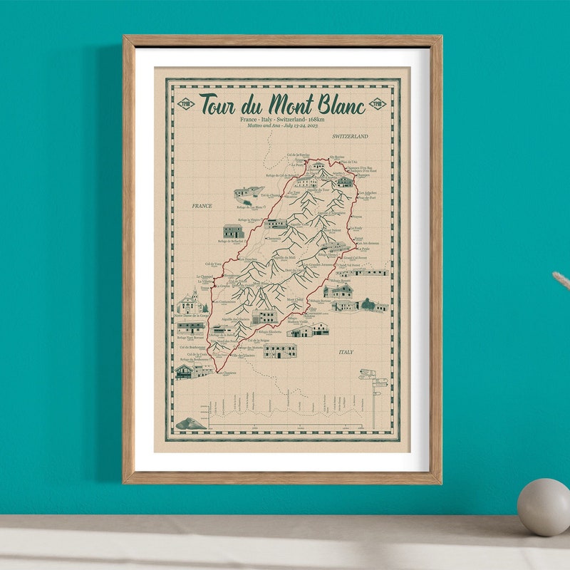 Chamonix Poster Map - Etsy