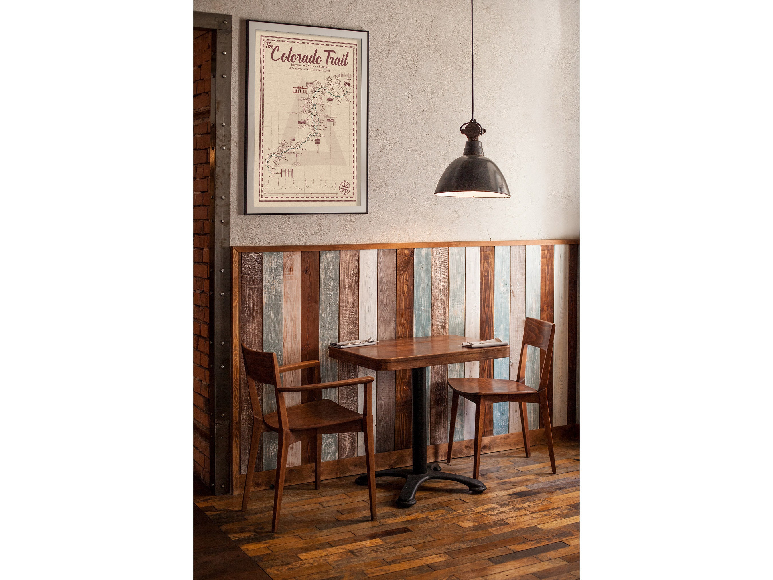 Colorado Trail Map, Illustrated Hiking Map, Collegiate Loop Map, Hiking ...