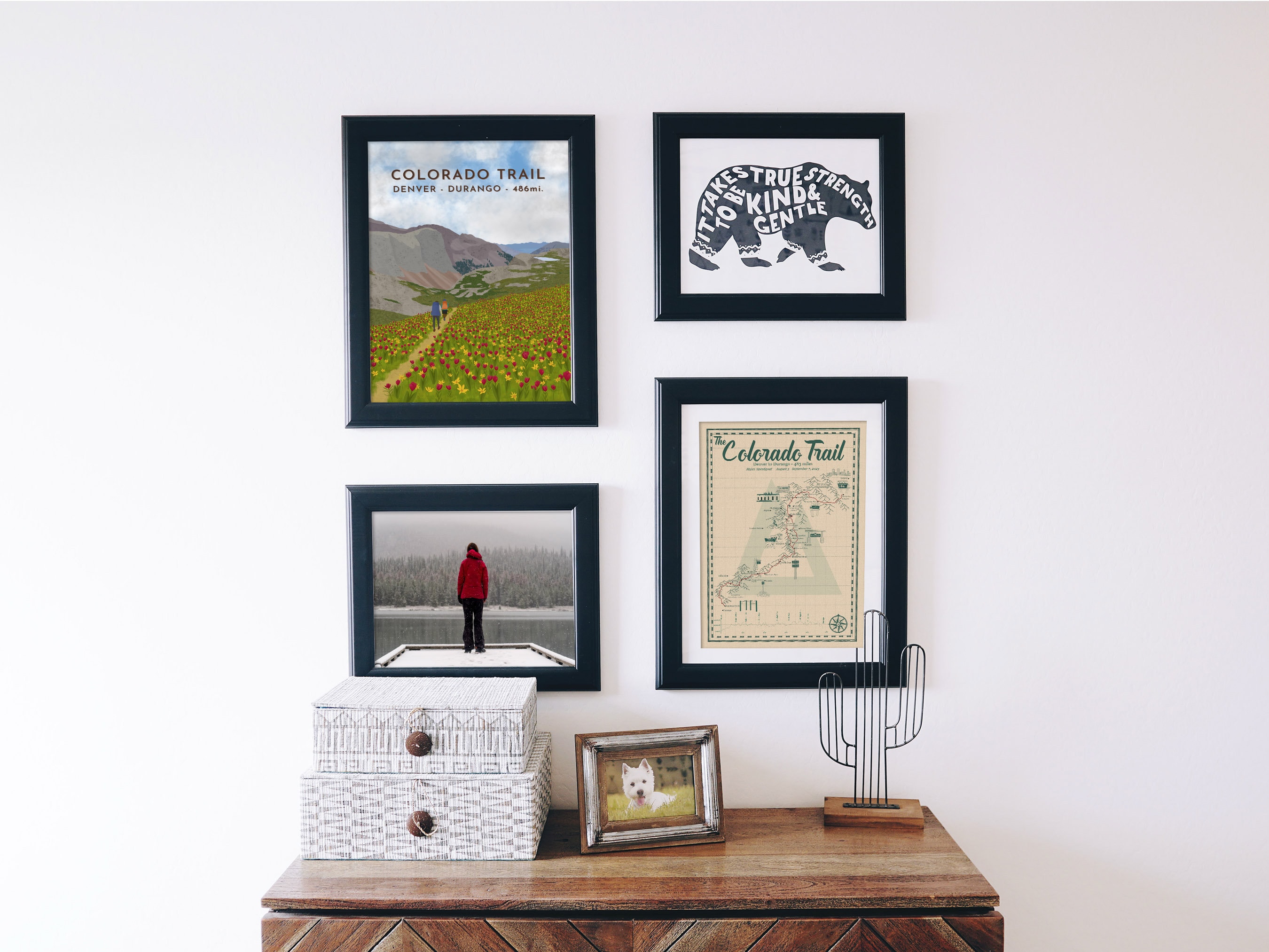 Colorado Trail Map, Illustrated Hiking Map, Collegiate Loop Map, Hiking ...