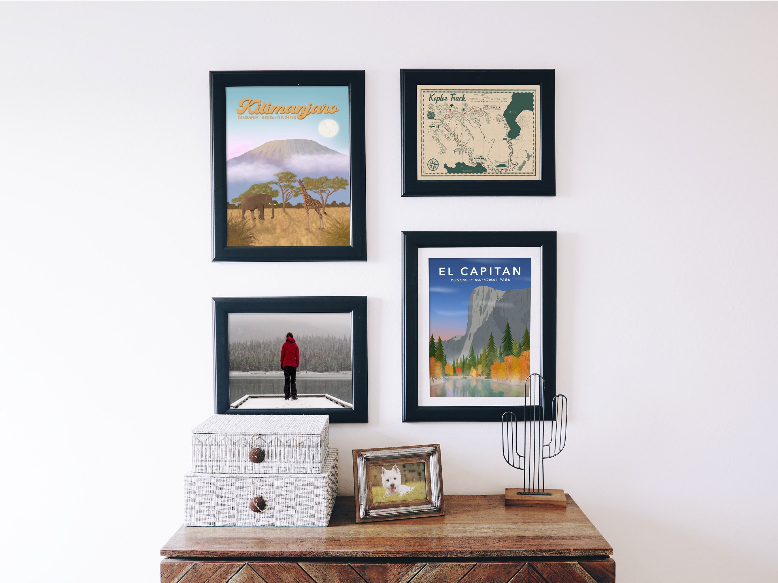 Kepler Track Map, Illustrated Hiking Map, Fiordland National Park ...