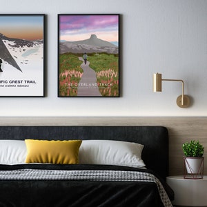 The Overland Track Poster, Cradle Mountain, Tasmania, Travel Poster ...