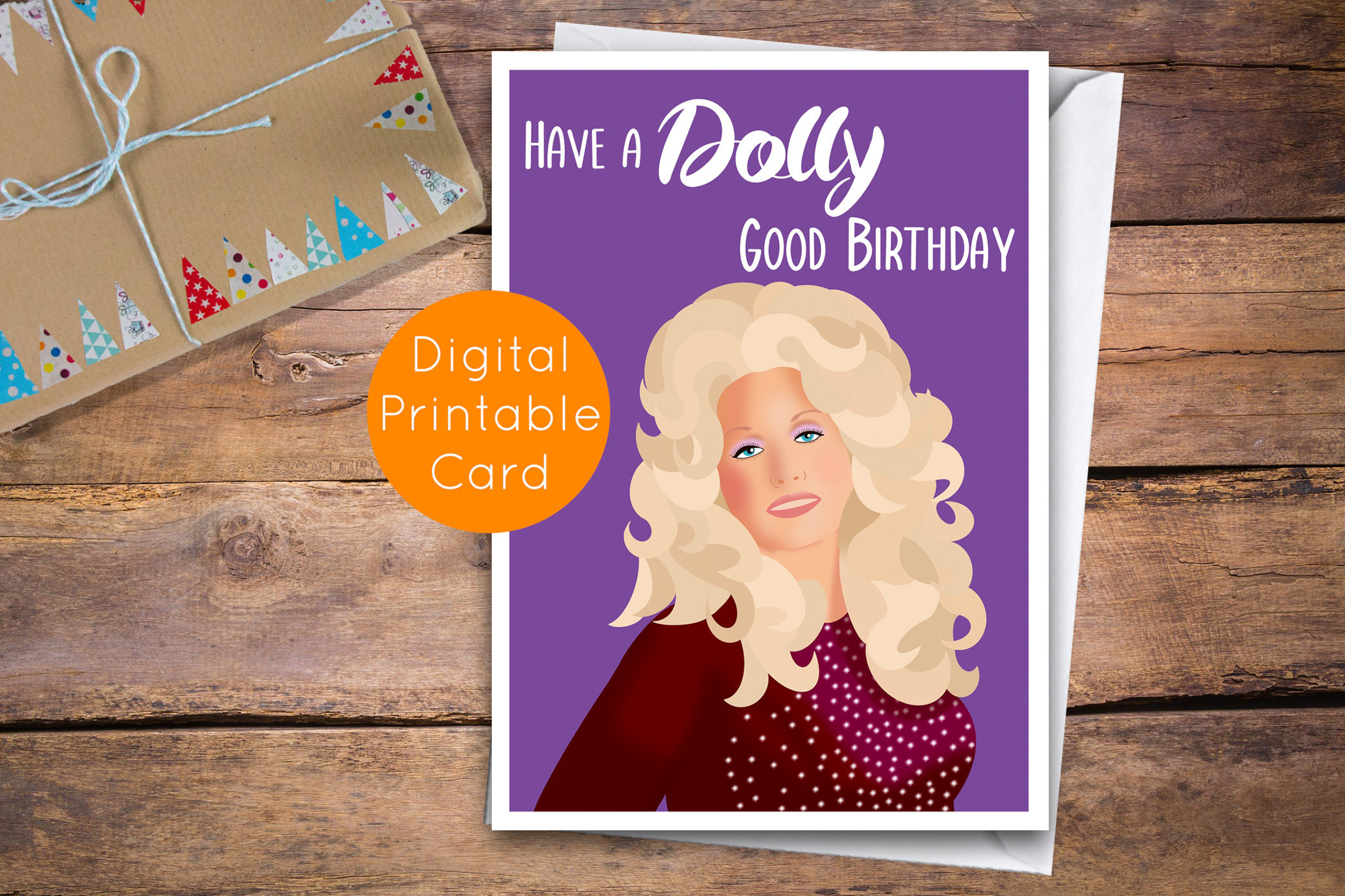 Dolly Parton Birthday Card, Have a Dolly Good Birthday - Digital Card ...