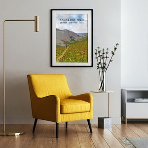 Colorado Trail Poster, Hiking Poster, Travel Poster, National Parks ...