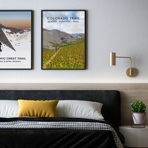 Colorado Trail Poster, Hiking Poster, Travel Poster, National Parks ...