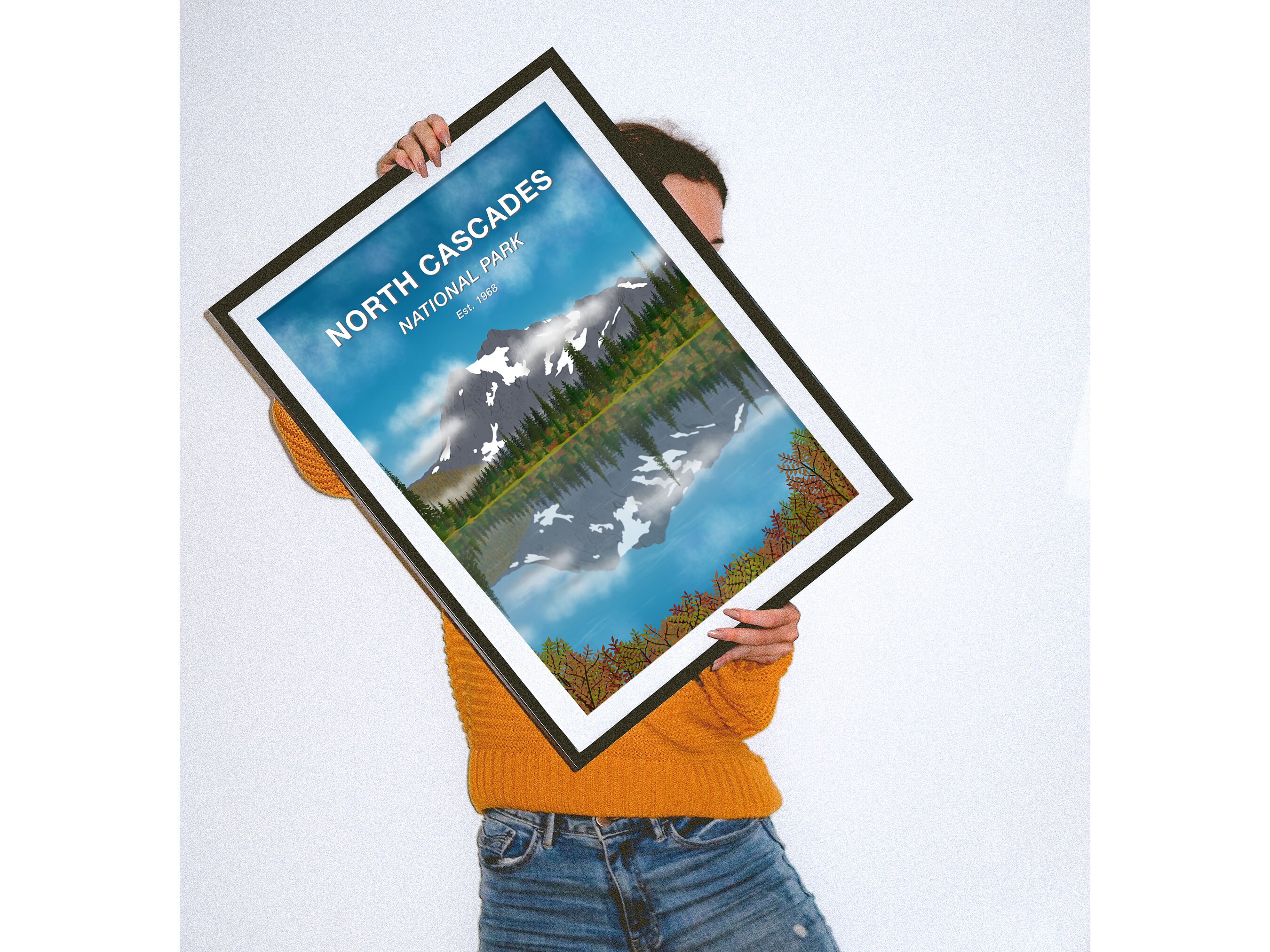 North Cascades National Park Poster National Park Print Mt - Etsy