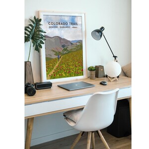 Colorado Trail Poster, Hiking Poster, Travel Poster, National Parks ...
