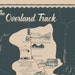The Overland Track Map, Illustrated Hiking Map, Overland Trail Poster ...