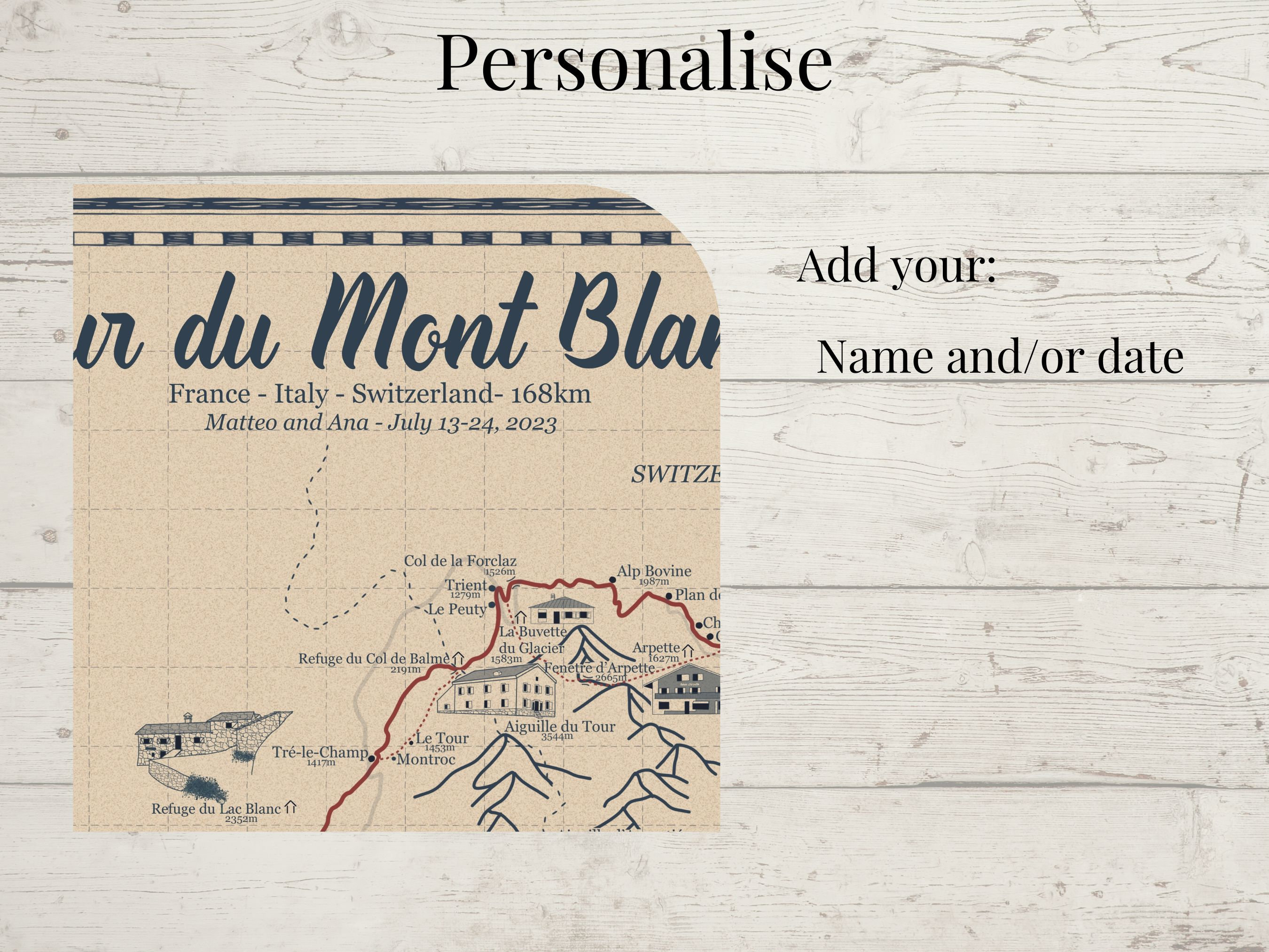 Mont Blanc Trail Map