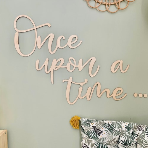 Once Upon a Time Cutout Kids Bedroom Decor Nursery Wall - Etsy