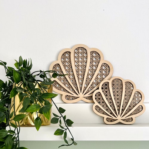 Rattan Sealife Shells Nursery Decor Boho Shell Scandi - Etsy