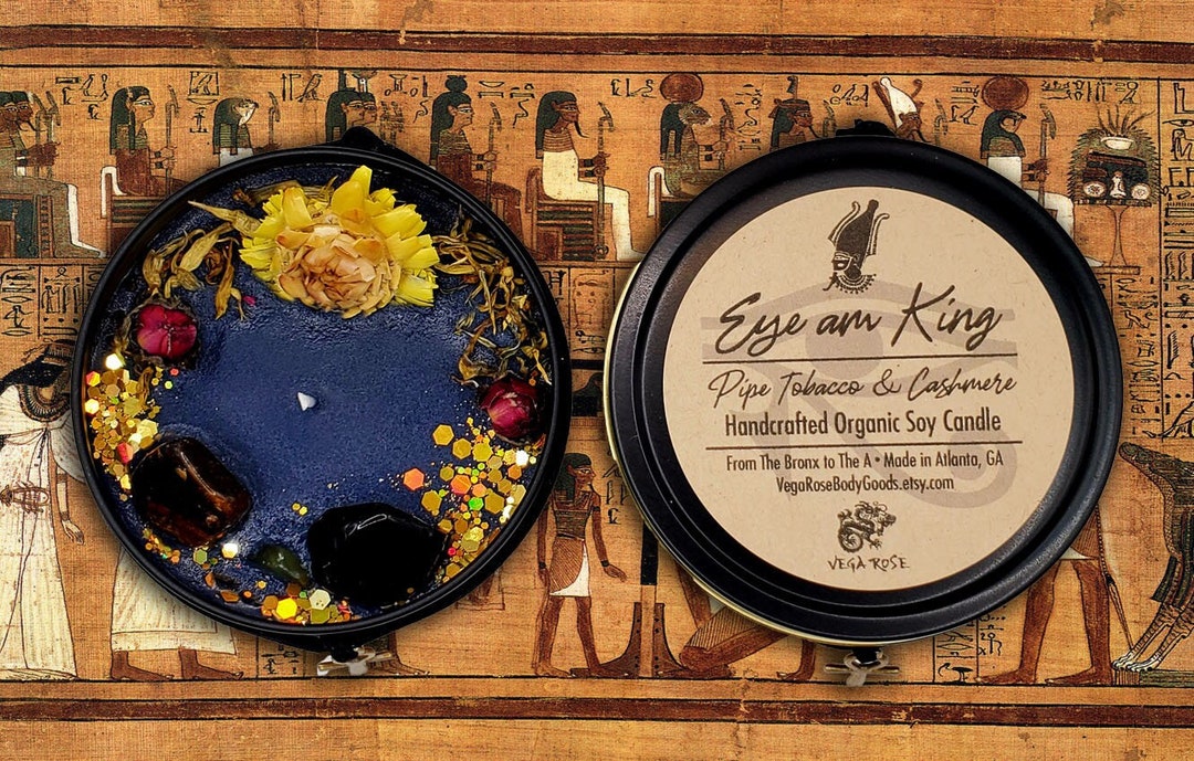 Eye Am King Egyptian Esoteric Ancient Mens Luxury Organic Vegan Soy ...