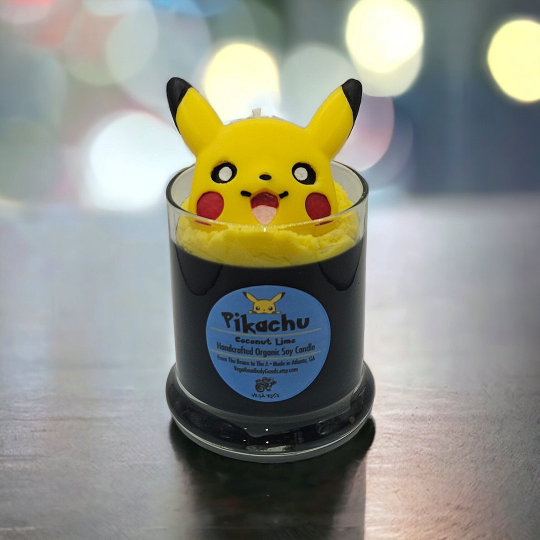 Deluxe Pikachu Pokemon 12.5oz Luxury Organic Vegan Soy - Etsy