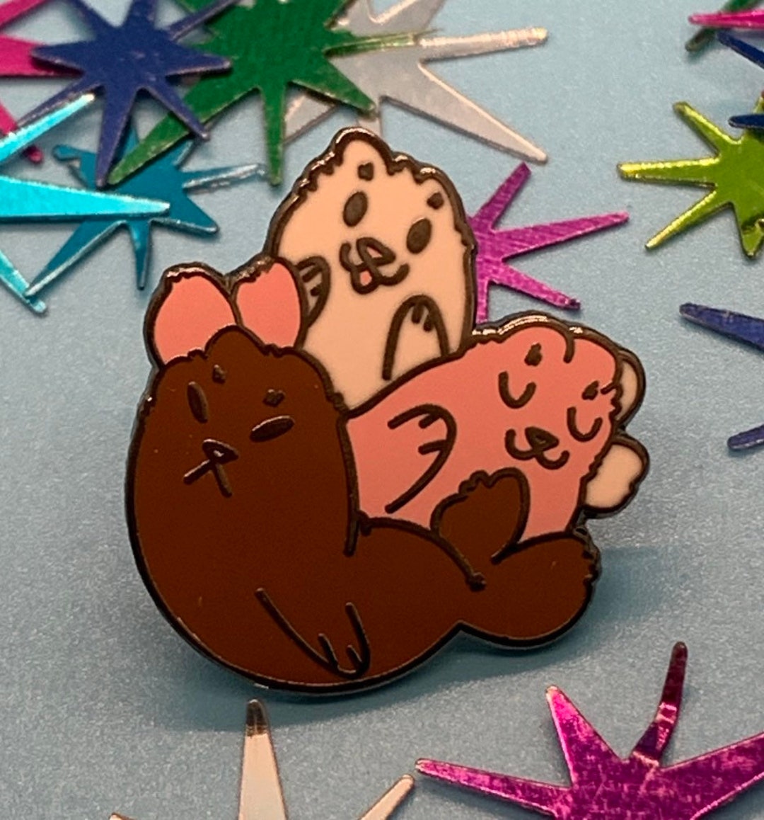 Neapolitan Seals Enamel Mini Pin - Etsy