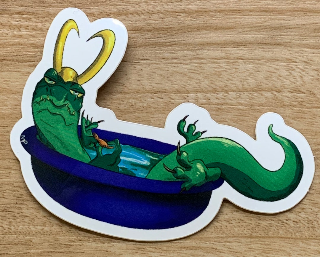 Gator Loki Vinyl Sticker - Etsy
