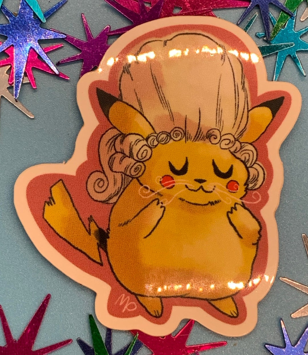 Fancy Pikachu Waterproof Vinyl Sticker - Etsy