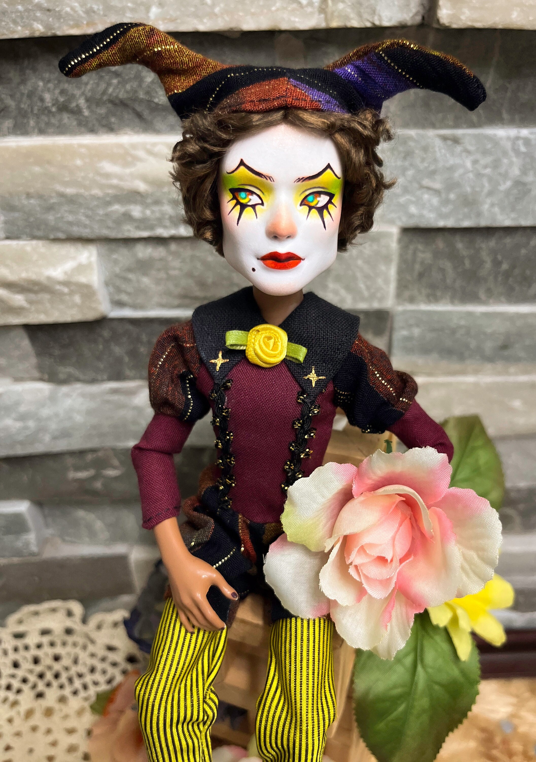 OOAK Doll Repaint Jester - Etsy