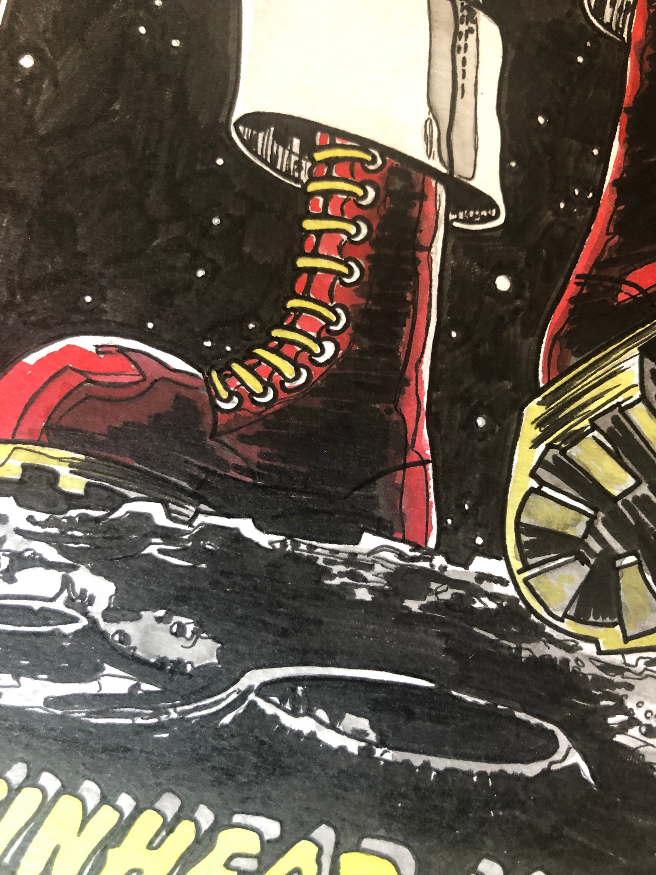 Skinhead Moonstomp Painting - Etsy