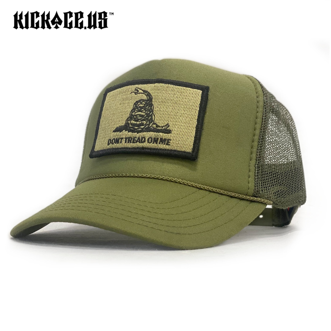 Classic Trucker Hat With Don't Tread on Me Velcro Patch - Etsy