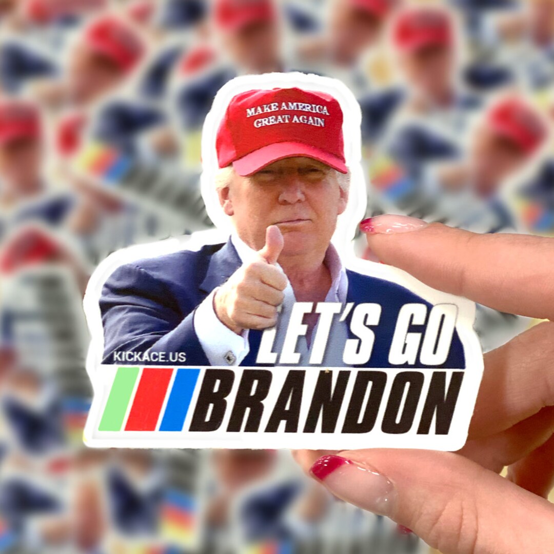 TRUMP Let's Go Brandon Sticker Pack - Etsy