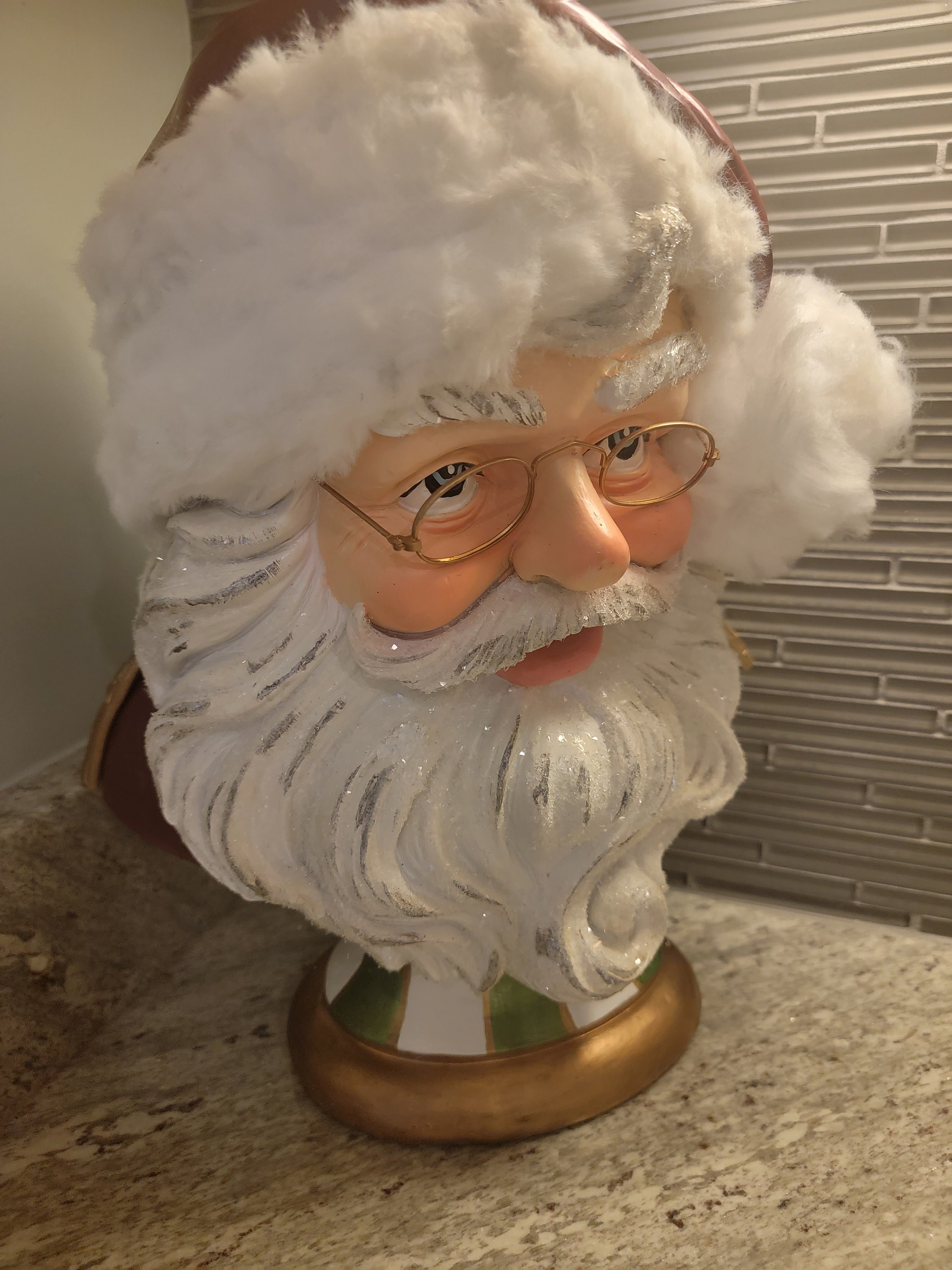 Santa Bust - Etsy