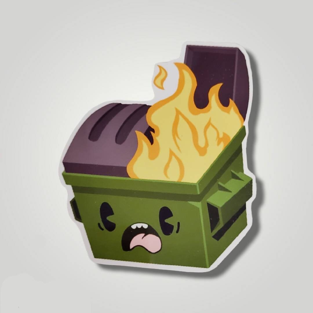 Valorant Dumpster Fire Spray Glossy Vinyl Waterproof Sticker - Video ...