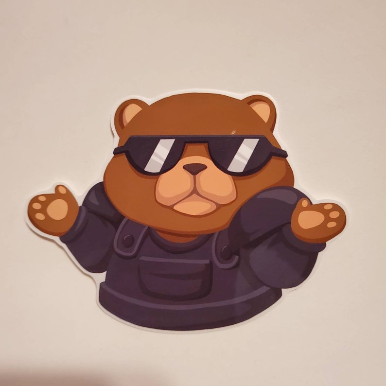 Valorant Bear Spray Sticker Glossy Stickers Waterproof - Etsy