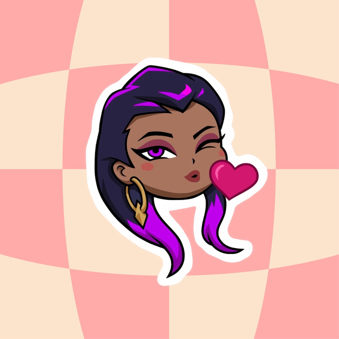 Valorant With Love, Reyna Spray, Glossy Stickers, Holographic Stickers ...