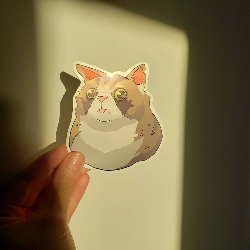 Valorant Cat glossy vinyl waterproof sticker Custom | Etsy