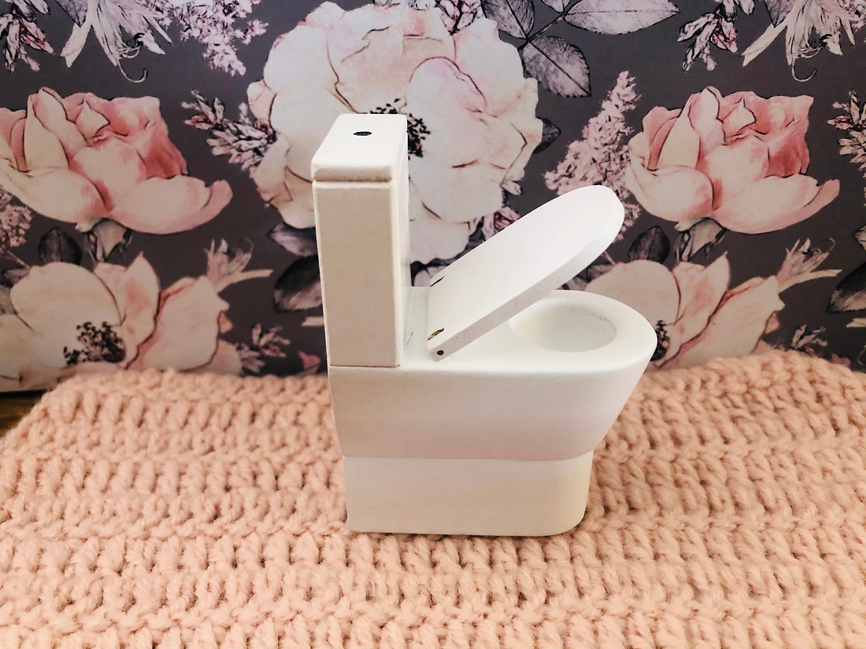 Little Evie and Ivy Dollhouse Toilet, 1:12 Scale - Etsy