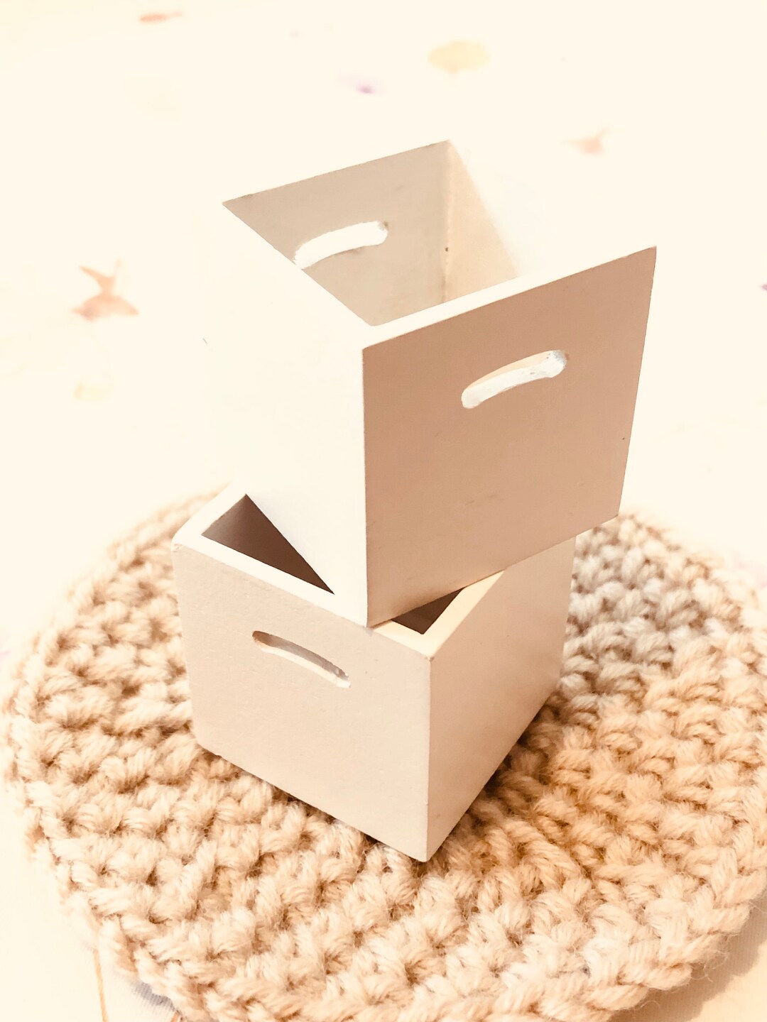 Little White Decorative Storage Boxes - Etsy