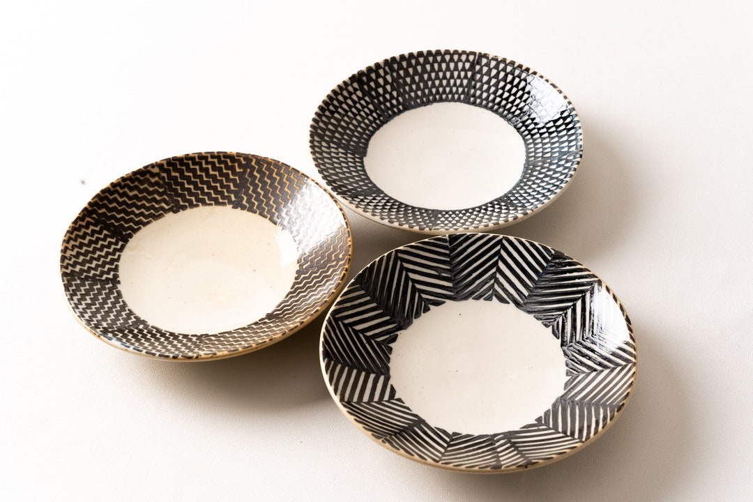 18cm / Japanese Ceramic Plate by Hasami Ware / Japanese Traditional ...