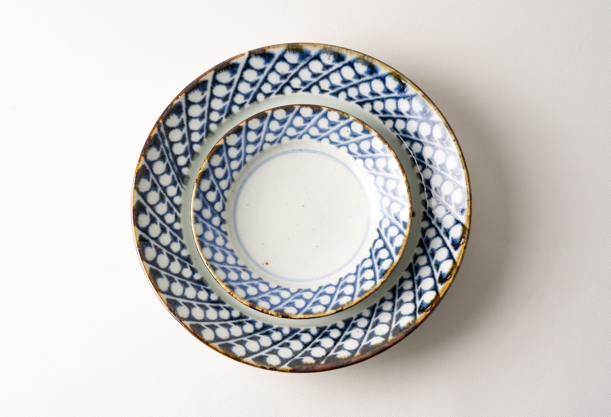 16cm / 25cm / Japanese Dot Plate by Tobe Ware / Japanese | Etsy