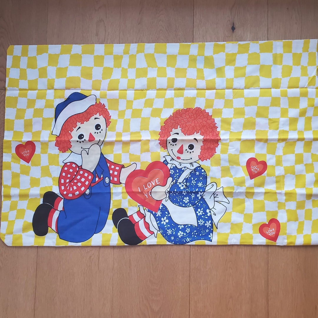 Vintage Linen Raggedy Ann and Andy, Bobby-merrill Company, Rag Doll ...