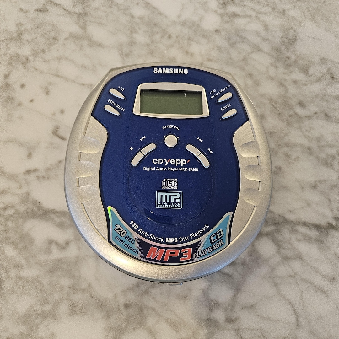 Vintage Samsung CD Player, Samsung Electronics, MCD-SM60, Vintage Electronics, Portable Music ...