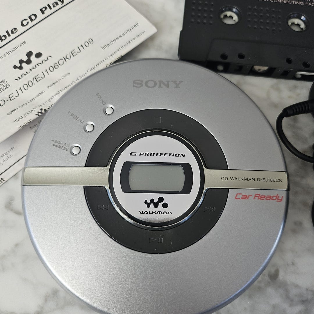 Vintage Sony Walkman, D-EJ106CK, Vintage Electronics, CD Player ...