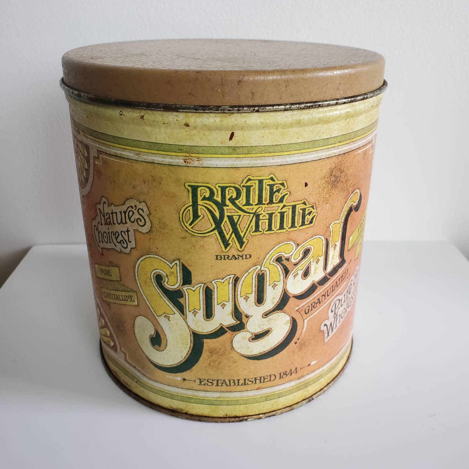 Vintage Tin Canisters, Ballonoff, USA Made, Nesting Canisters, Sugar ...
