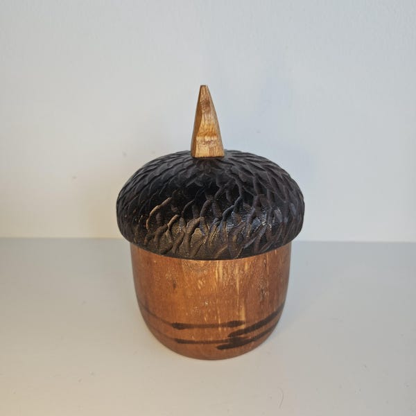Carved Acorns - Etsy