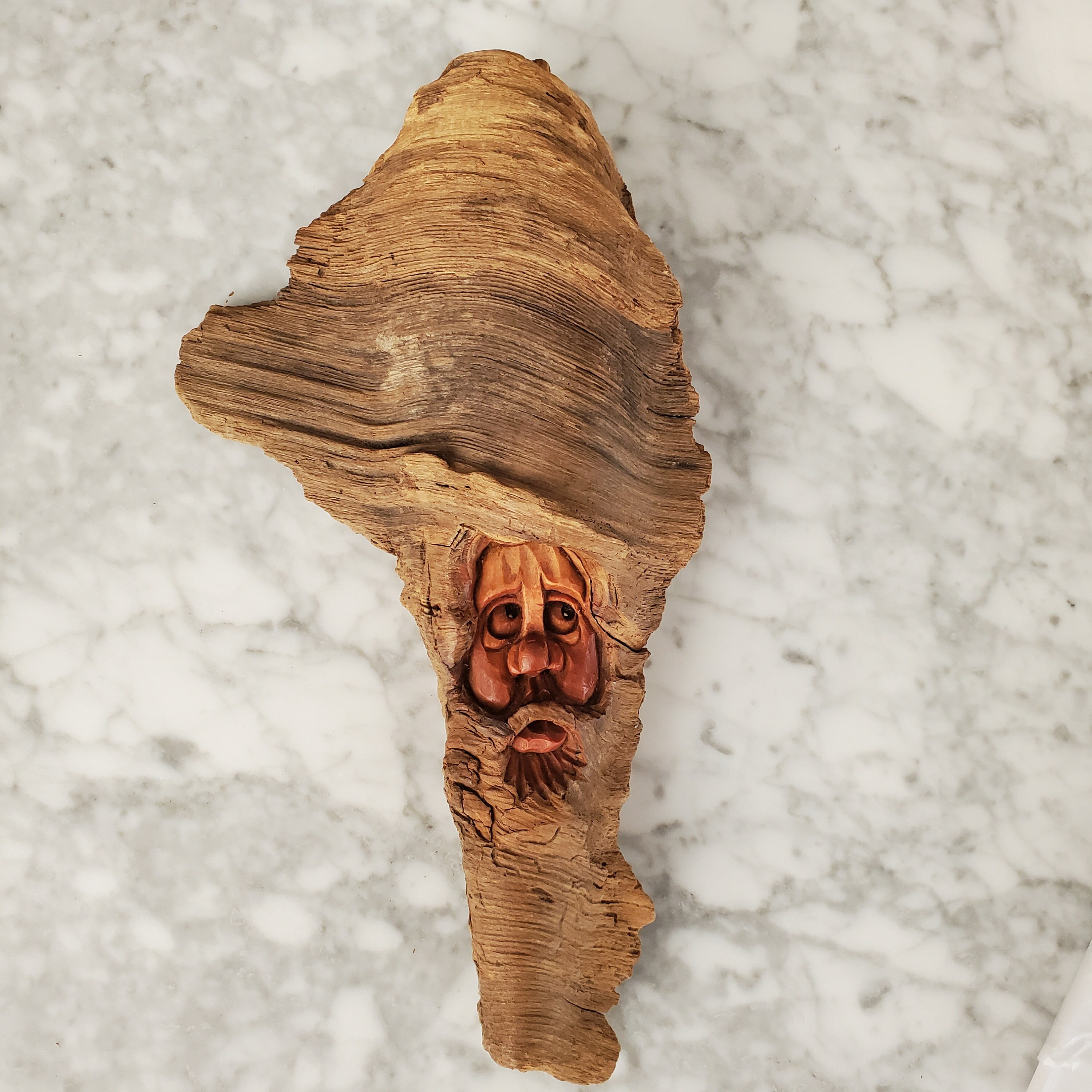 Vintage Wood Carving Old Man Face Winter Wind Sculpture Wood - Etsy