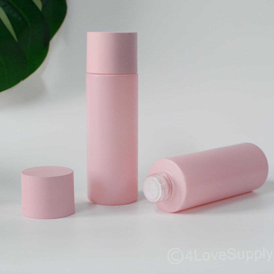2025 New 100ml 3.4 Oz Frosted Pink Glass Facial Toner Bottles Container ...