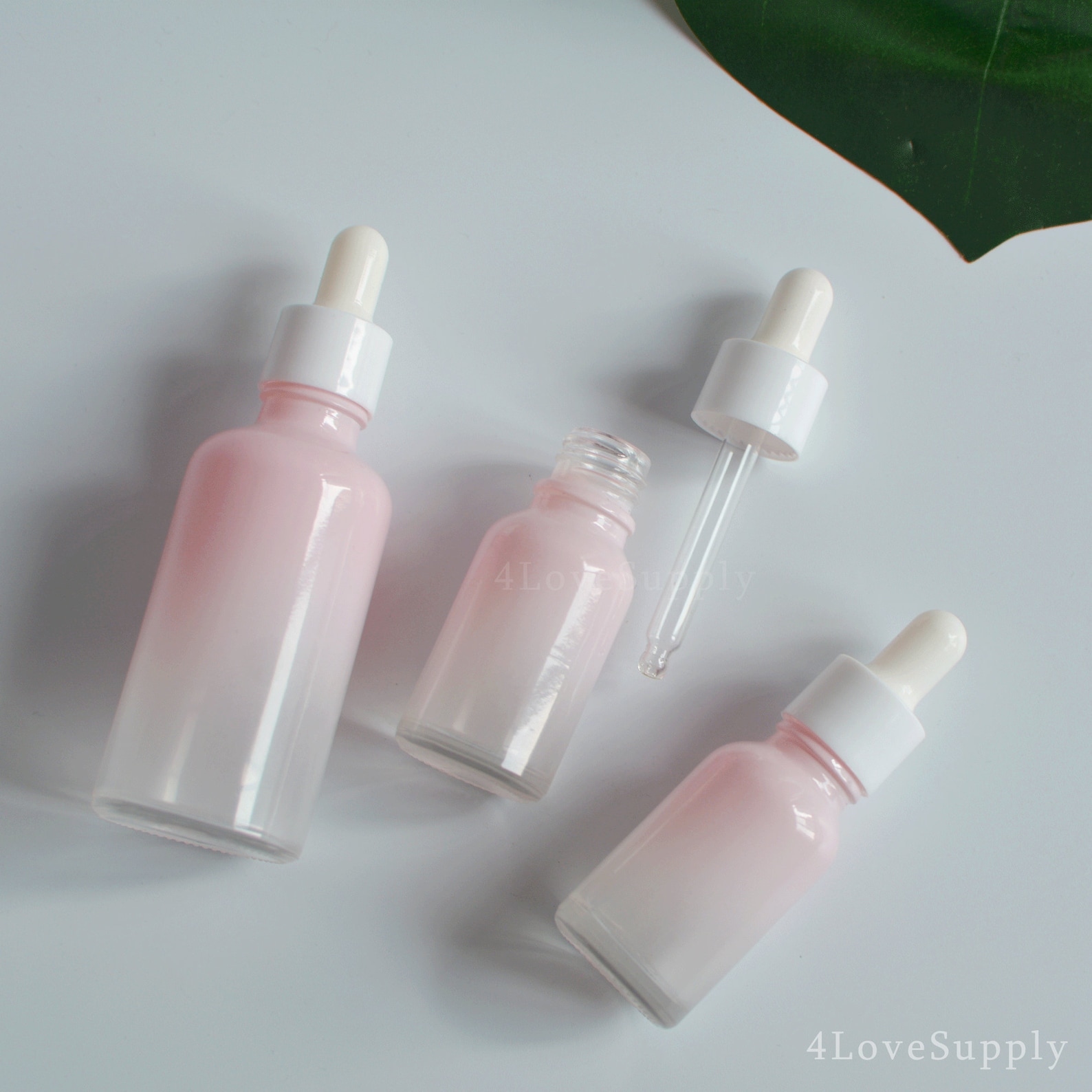 1-200pcs Pink Gradient Glass Essential Oil Dropper Bottles | Etsy