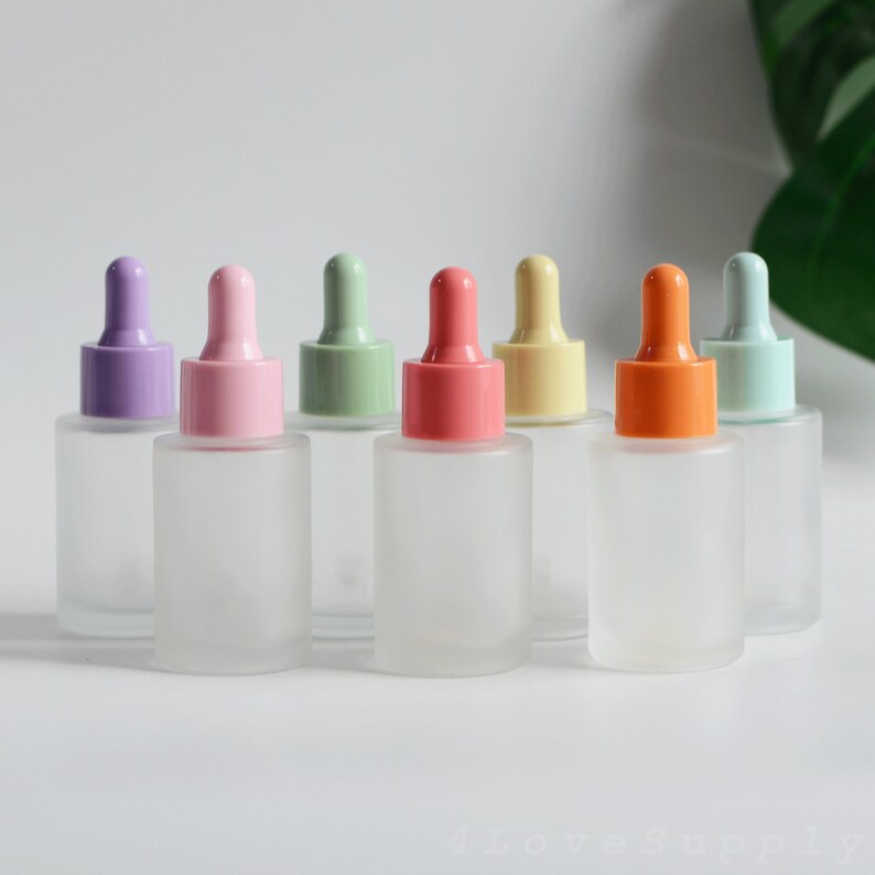 1-200pcs 30ml Dropper Bottle Seven Color Like Rainbow Flat - Etsy