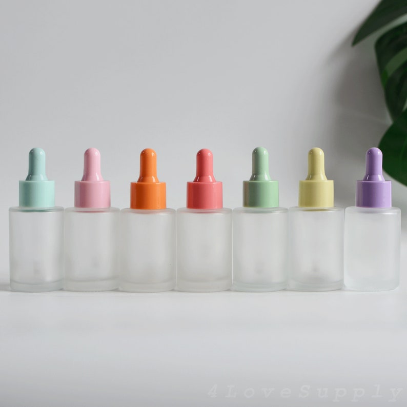 1-200pcs 30ml Dropper Bottle Seven Color Like Rainbow Flat - Etsy