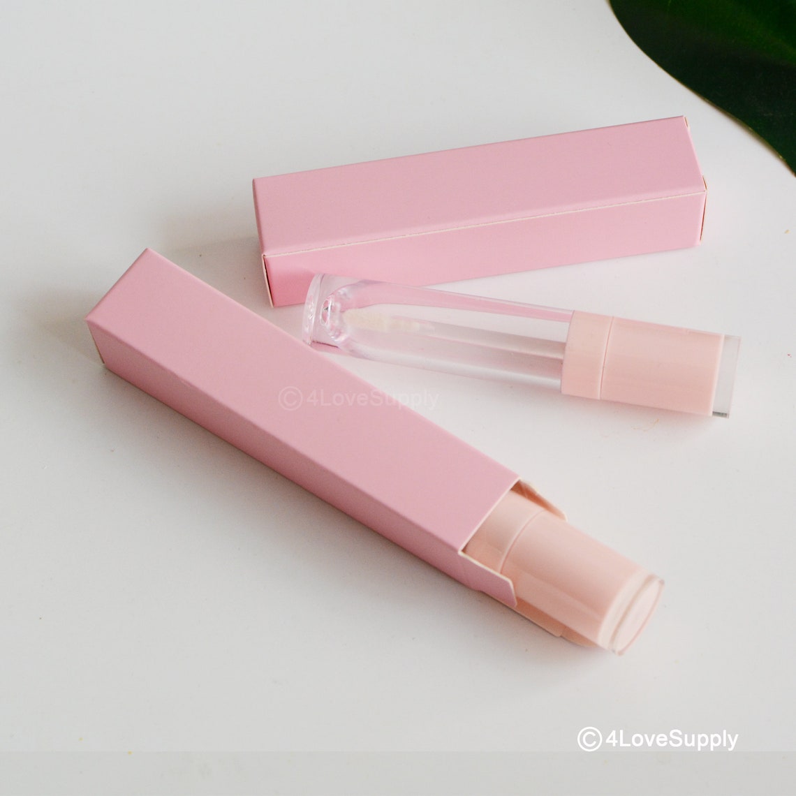 5/500pcs Cute Pink Color Lip Gloss Tubes Packaging Box Lip - Etsy