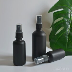 5ml-100ml Matte Black Fine Mist Spray Bottle, Herb Essential Oil Home ...
