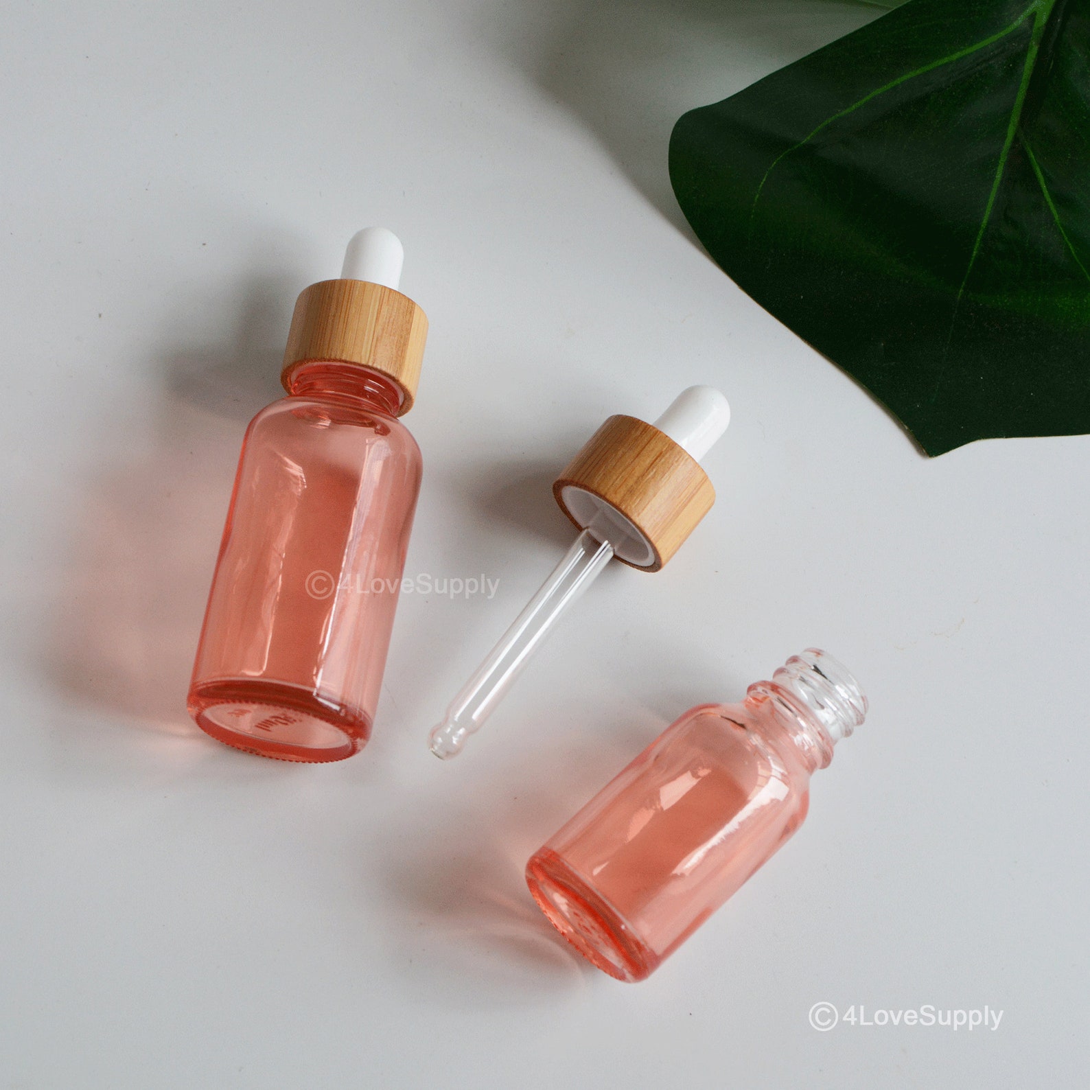 1pc-200pcs Rose Red Eco Natural Bamboo Wooden Glass Dropper - Etsy