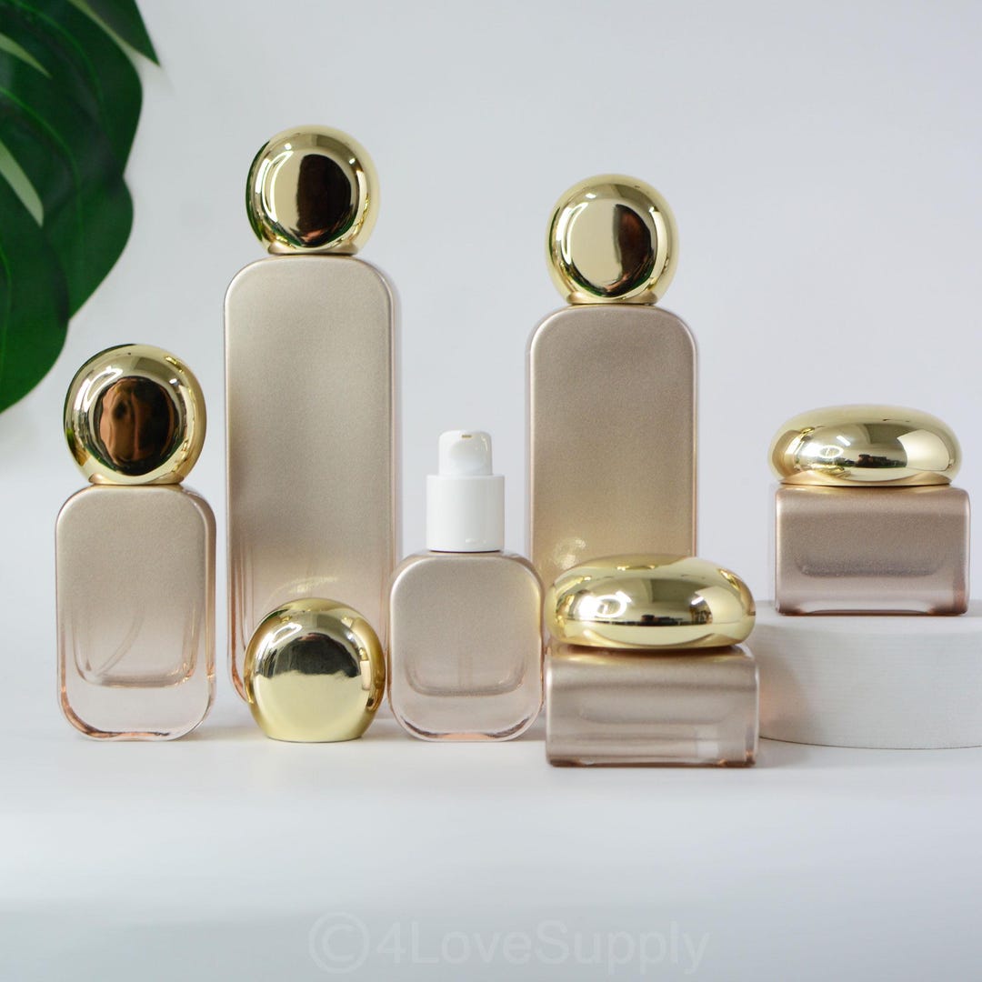1-200pcs Empty Cosmetic Packaging Sets Spray/lotion/cream Jar Gradient ...