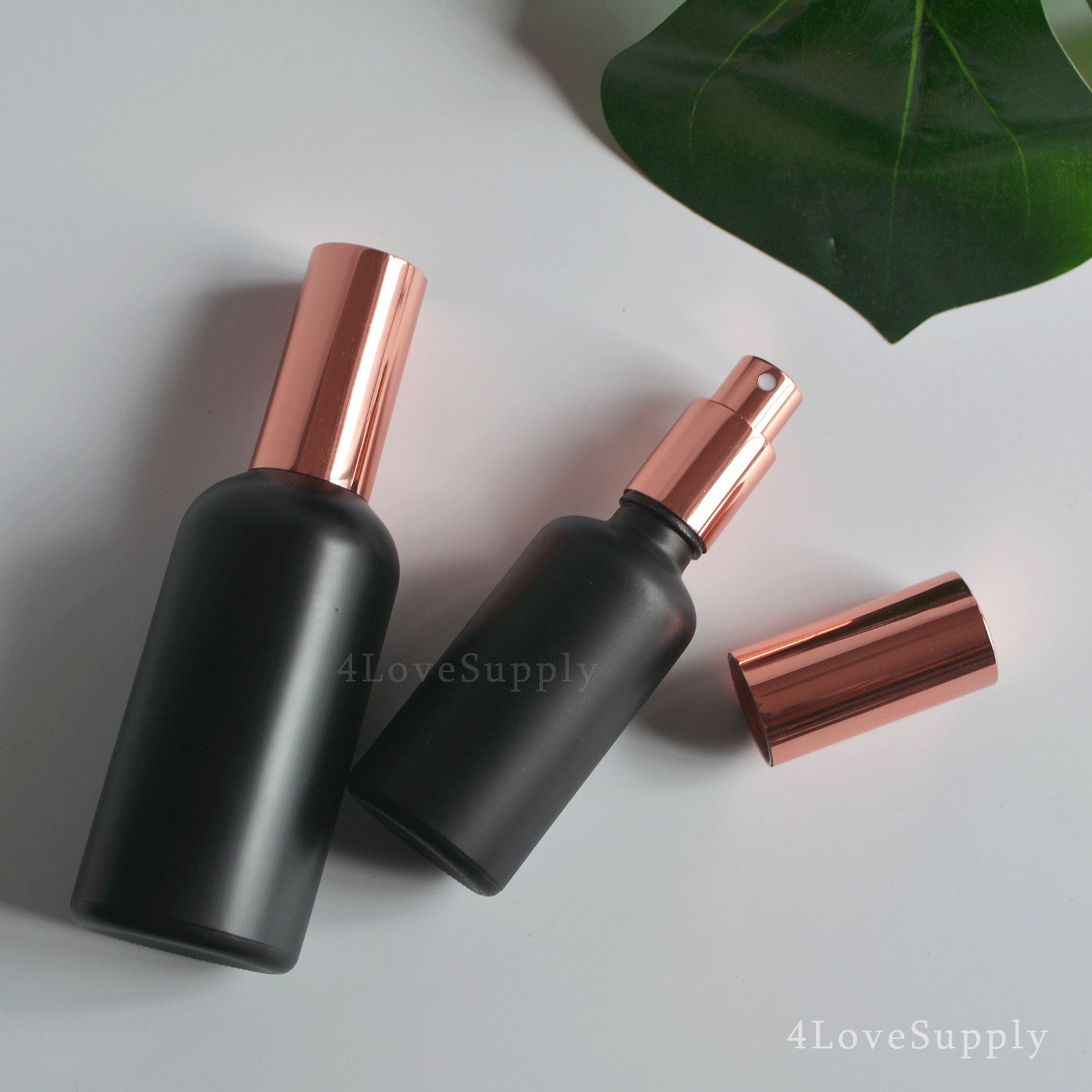 1-200pcs 15ml 30ml 50ml 100ml Matte Black Rose Gold Glass Fine | Etsy