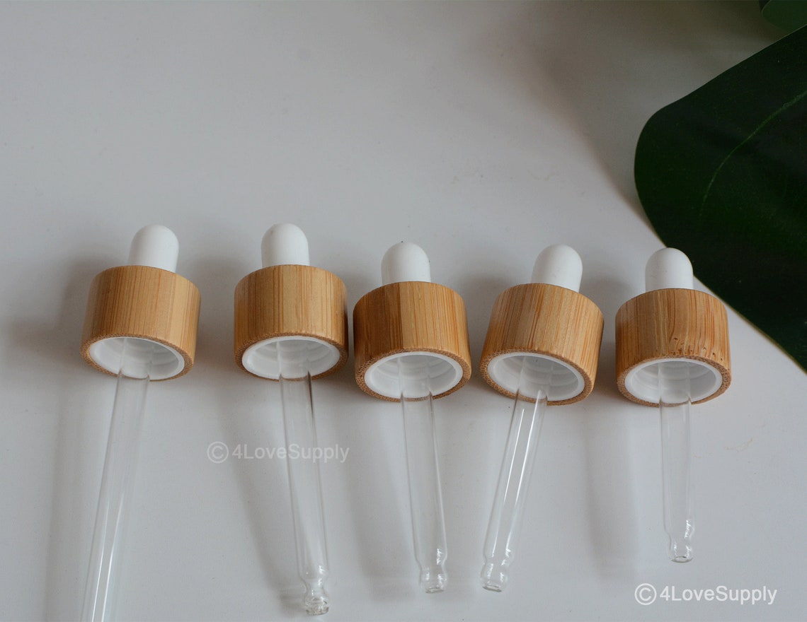 1pc-200pcs 18mm 18/410 Natural Bamboo Wooden Dropper Pipette - Etsy