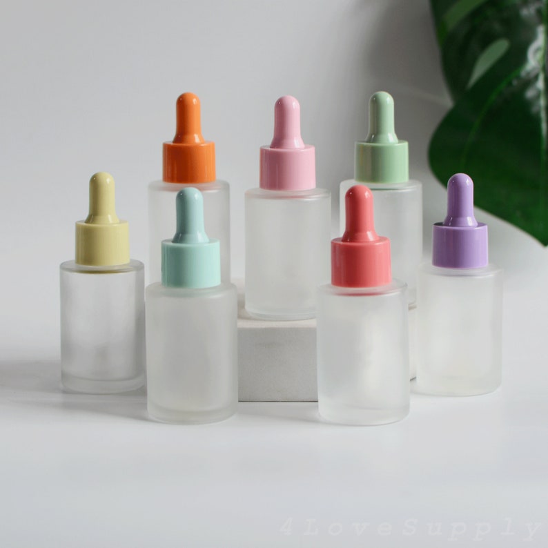 1-200pcs 30ml Dropper Bottle Seven Color Like Rainbow Flat - Etsy